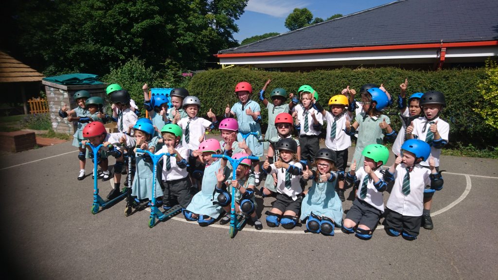 Scooter Success at Banstead Infant School - Team Rubicon